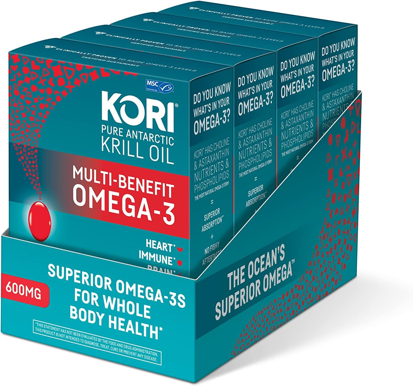 Kori Krill Oil Omega 3 - Superior Absorption Oil Supplement, EPA & DHA – My Store