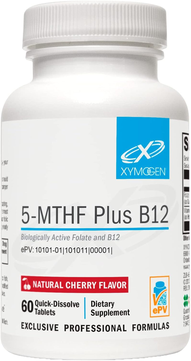 XYMOGEN 5-MTHF plus B12 - Biologically Active Folate + Methyl B12 (Met – My Store