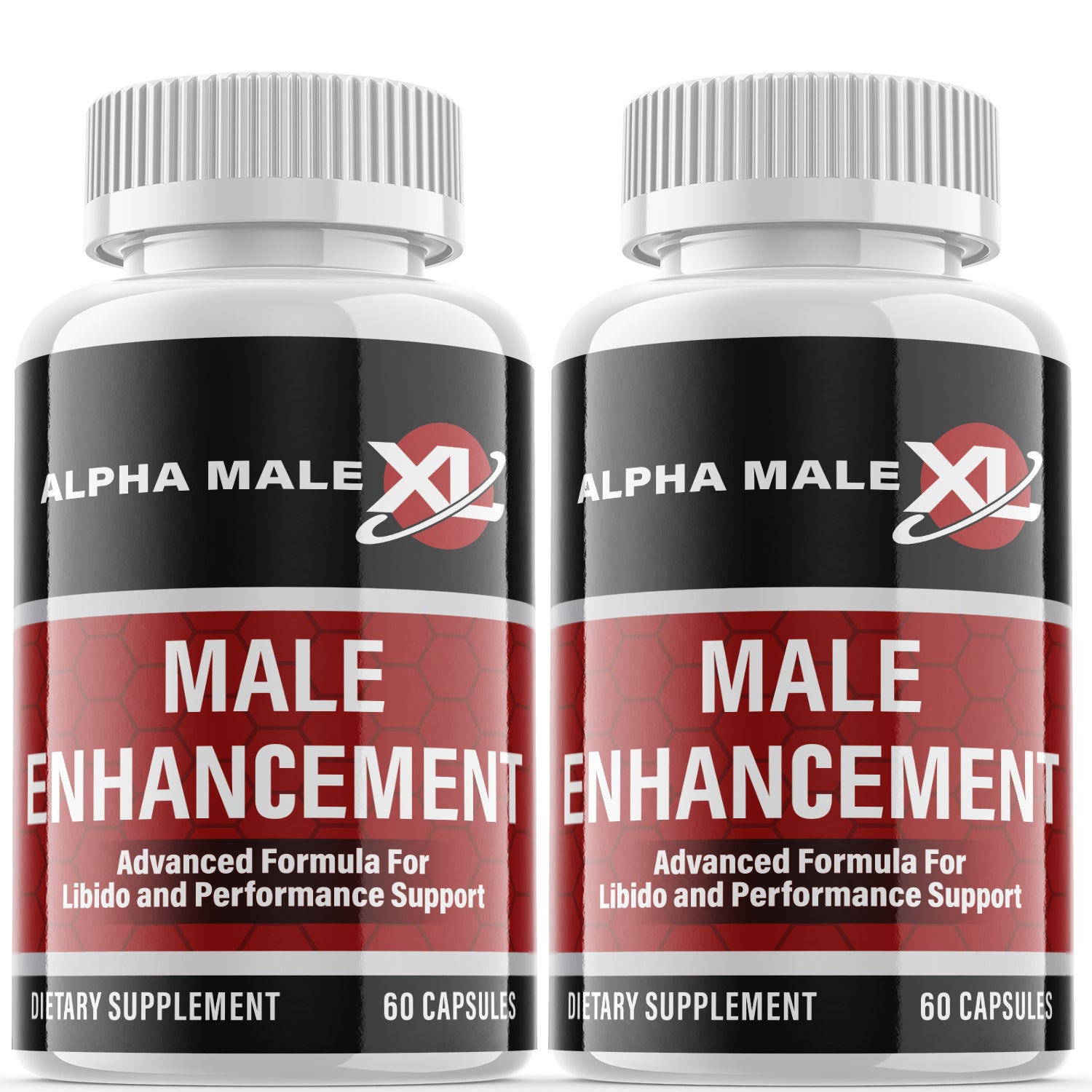 Alpha Male XL - Male Virility - 2 Bottles - 120 Capsules – SuppsWorld