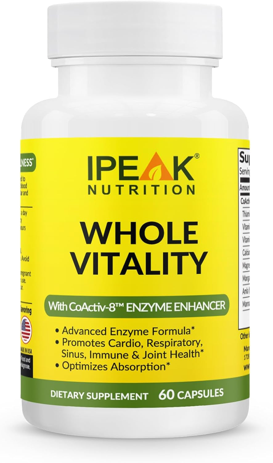 Generic Whole Vitality Natto Enzyme Complex: Nattokinase, Sarrapeptase – SuppsWorld
