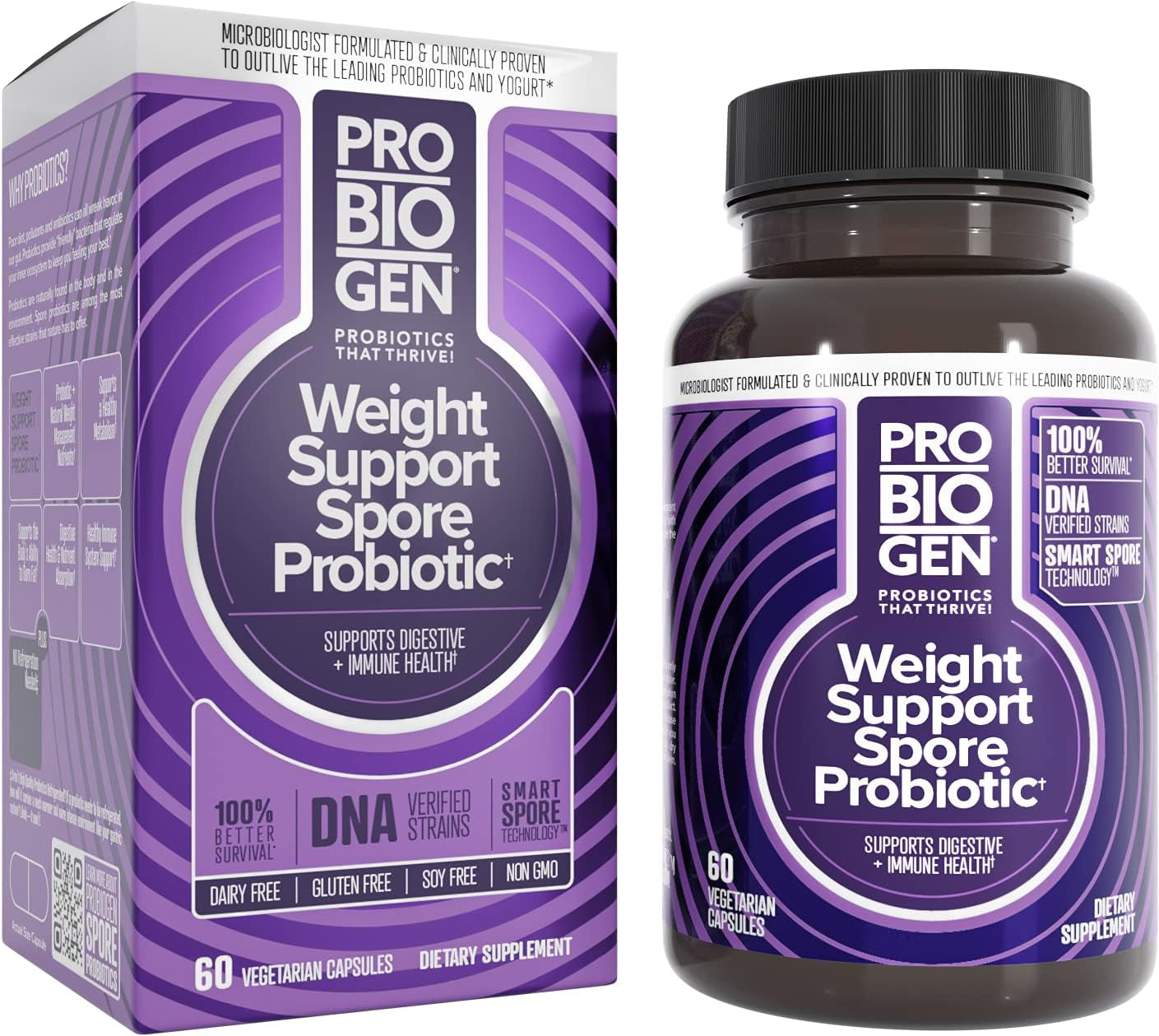 Probiogen Weight Management Probiotic Smart Spore Technology, 60 Count – My Store