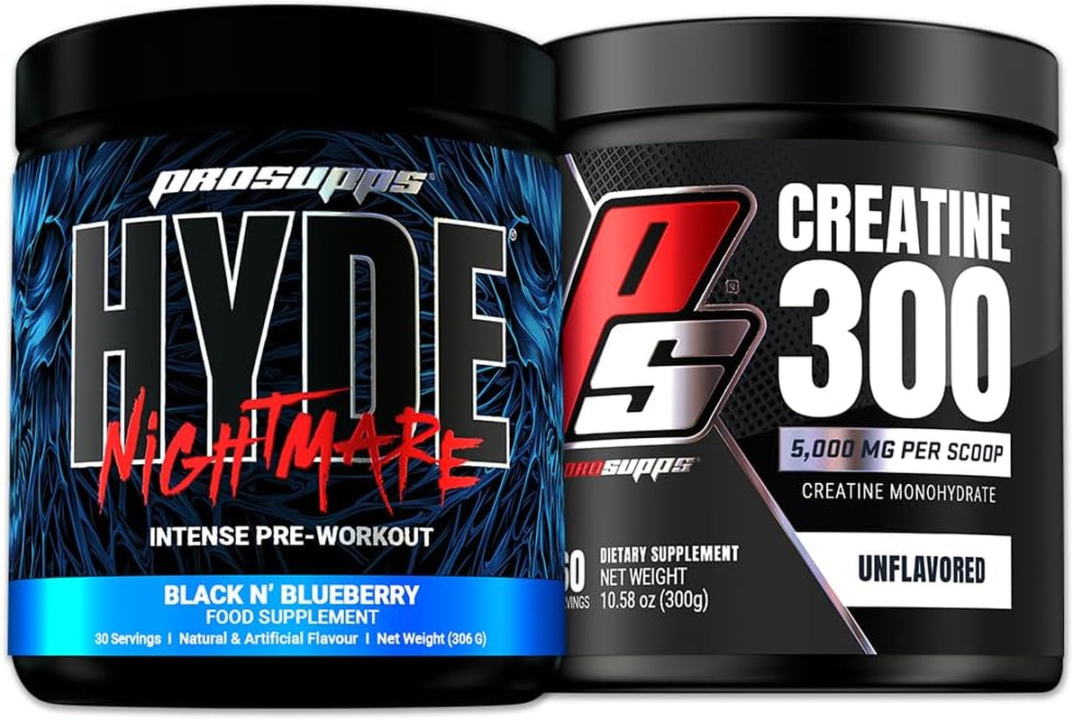 PROSUPPS Hyde Nightmare Black N' Blueberry and Creatine 300 Bundle – My Store