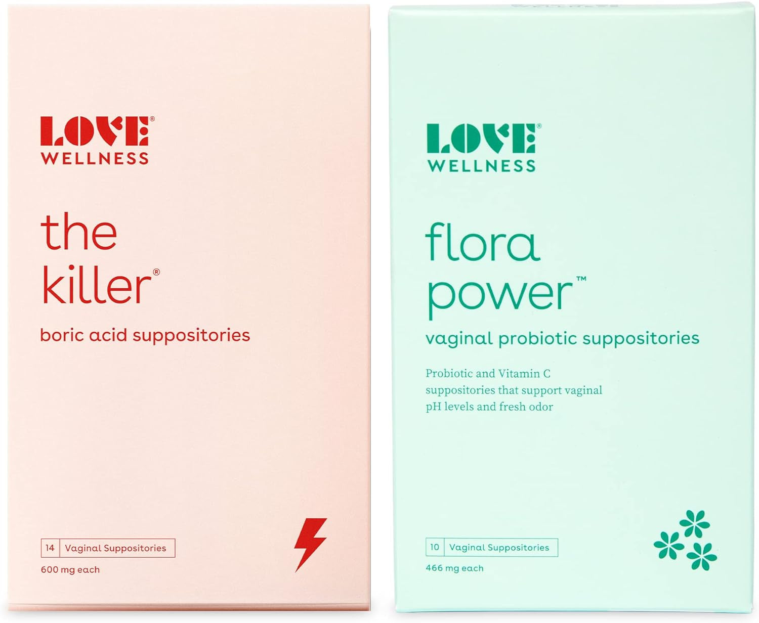 Love Wellness Womens Vaginal Suppository Duo, the Killer & Flora Power – My Store