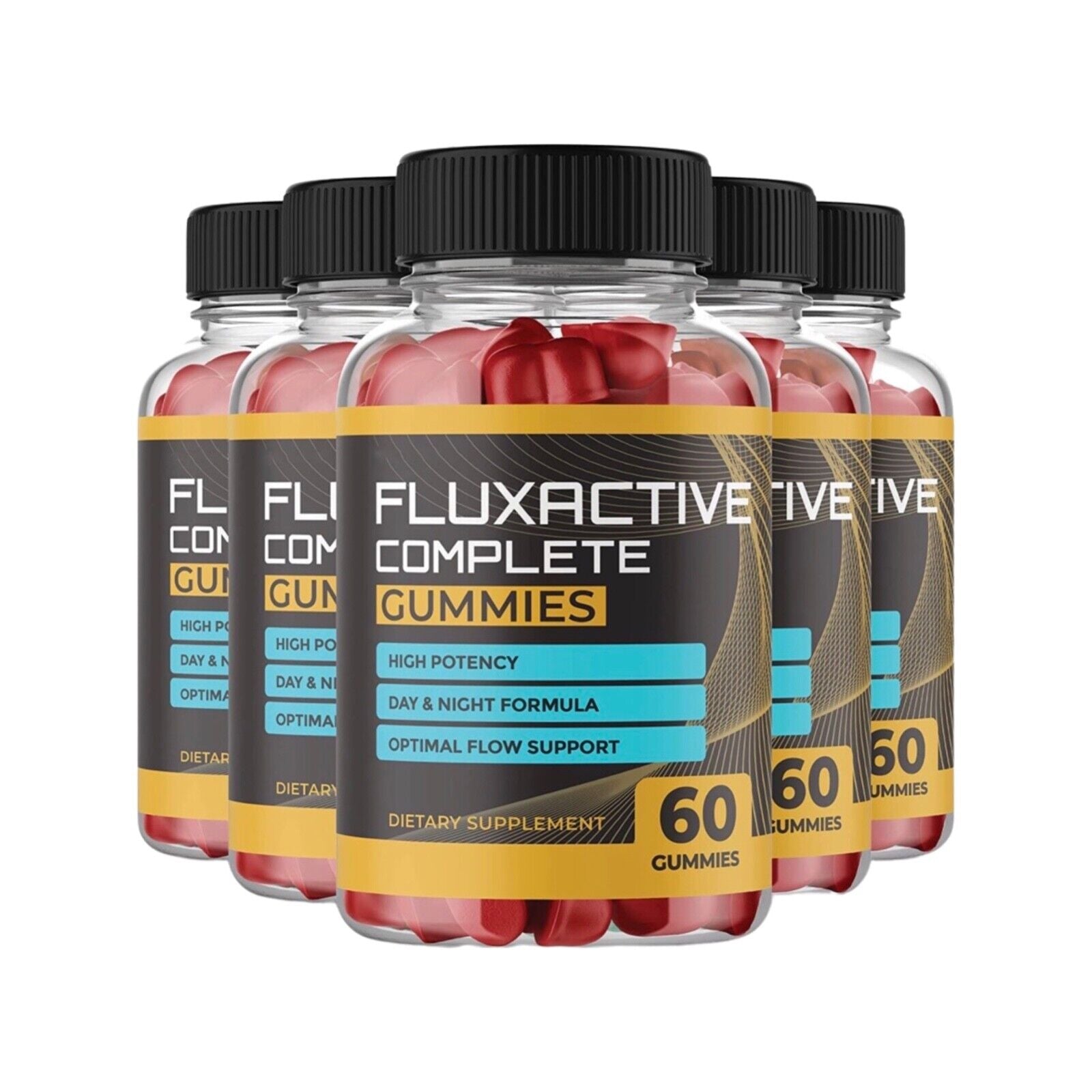 5-Pack Fluxactive Complete Gummies Flux Active Complete Max Strength-3 – SuppsWorld