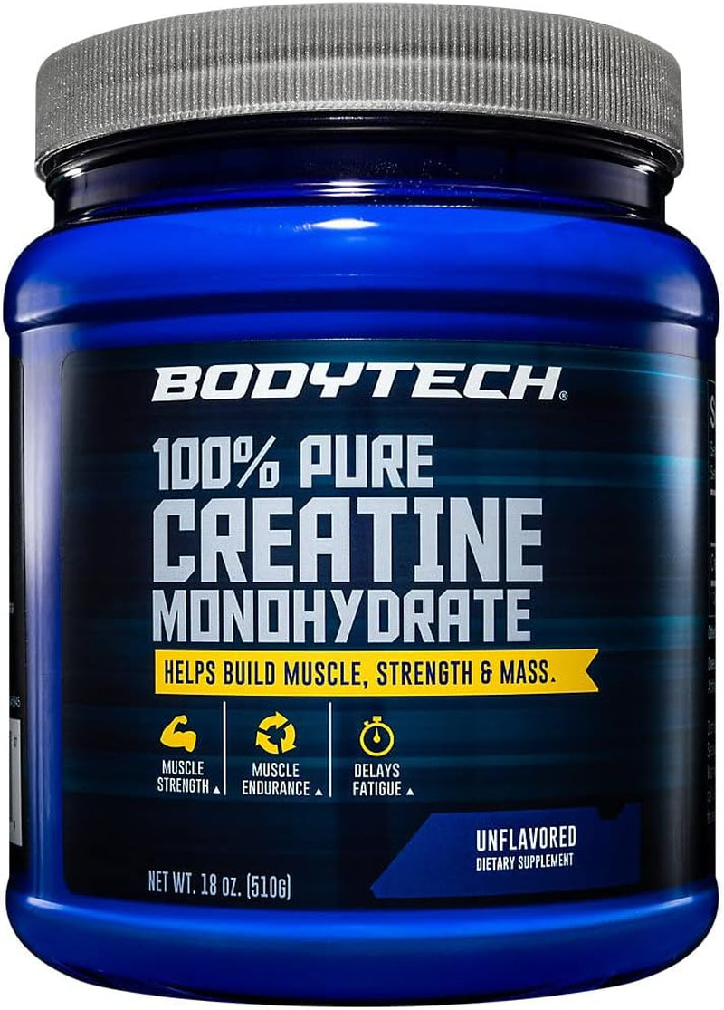 BODYTECH 100% Pure Creatine Monohydrate Powder (18 Oz) – SuppsWorld