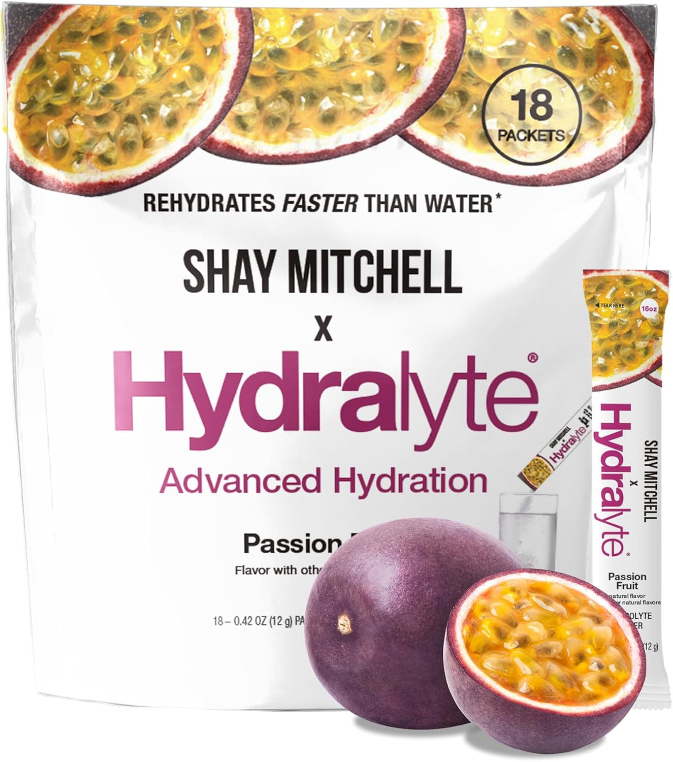 Hydralyte Shay Mitchell Electrolyte Powder Packets, Low Sugar Rapid Re – My Store