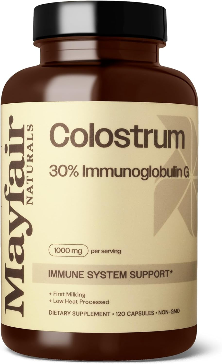 Colostrum Supplement 1000Mg, 120 Capsules, 30% Igg, Bovine Colostrum, – SuppsWorld