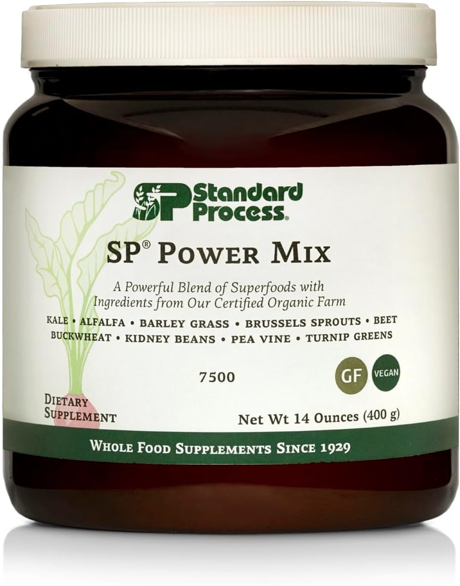 Standard Process SP Power Mix, Plant-Based Superfood Powder, 14 Oz, 30 ...