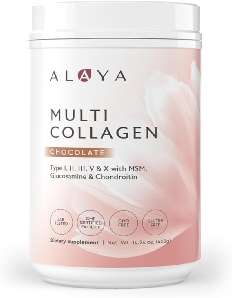 Alaya Multi Collagen Powder - Type I, II, III, V, X Hydrolyzed Collage ...