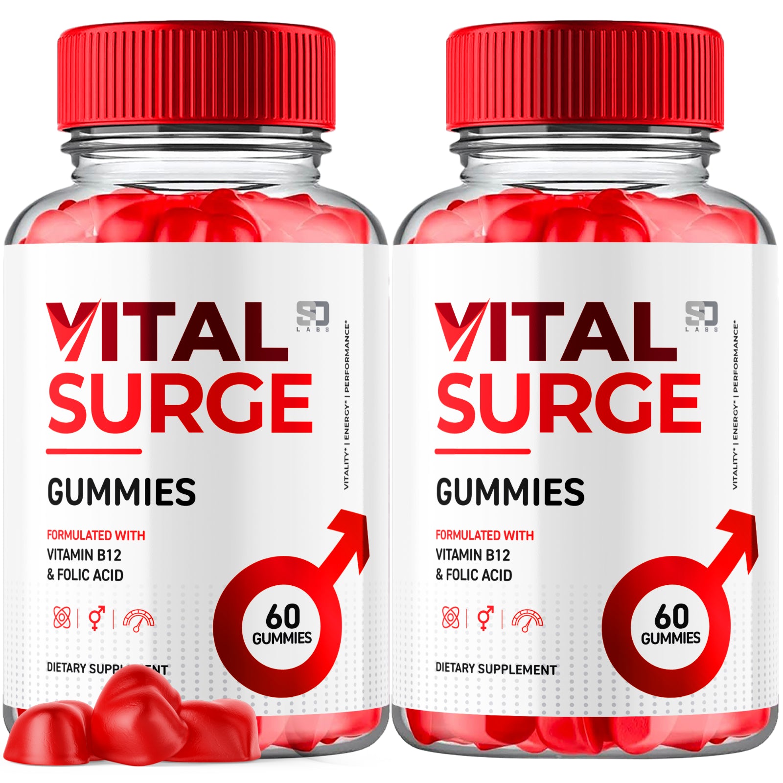 Vital Surge Gummies Supports Performance and Boosts Energy (2 Pack ...