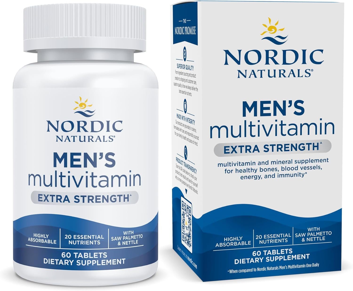 Nordic Naturals Men’S Multivitamin Extra Strength - Bone, Energy, & Bl ...