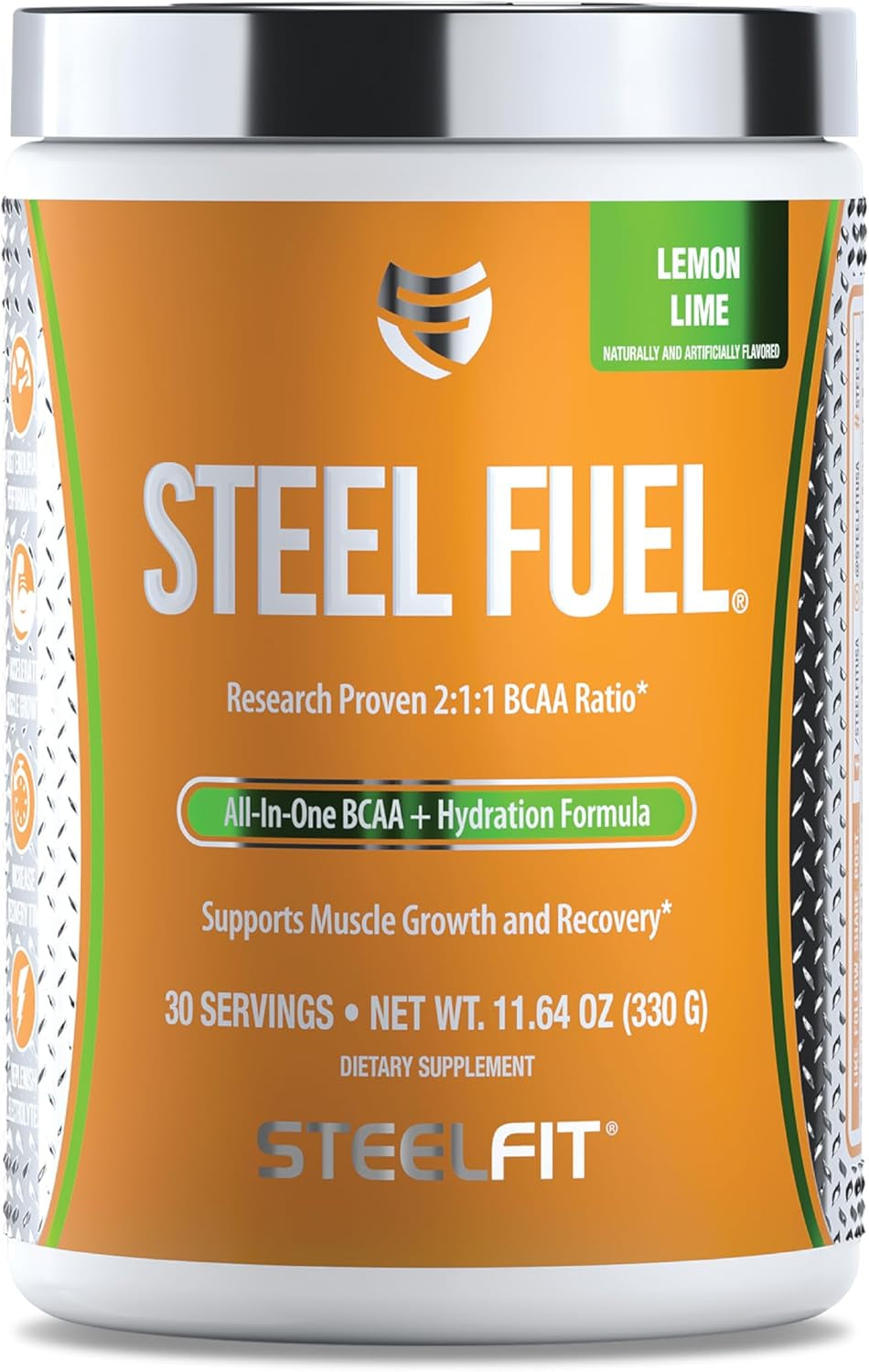 Steelfit Steel Fuel BCAA + Electrolyte Powder | Sugar-Free 2:1:1 Amino ...