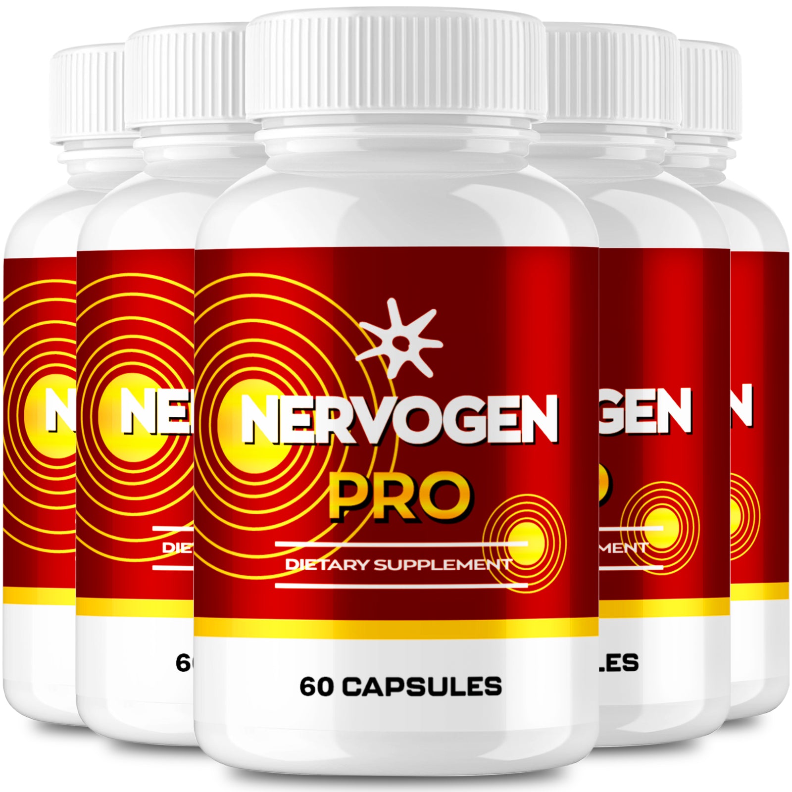(5 Pack) Nervogen Pro Advanced Nerve Supplement, Neuropathy Pills (300 ...