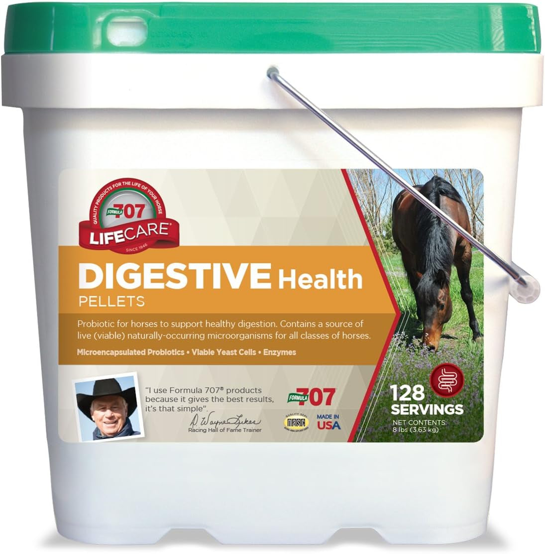 Formula 707 Digestive Health Equine Supplement, 8Lb Bucket – Probiotic ...