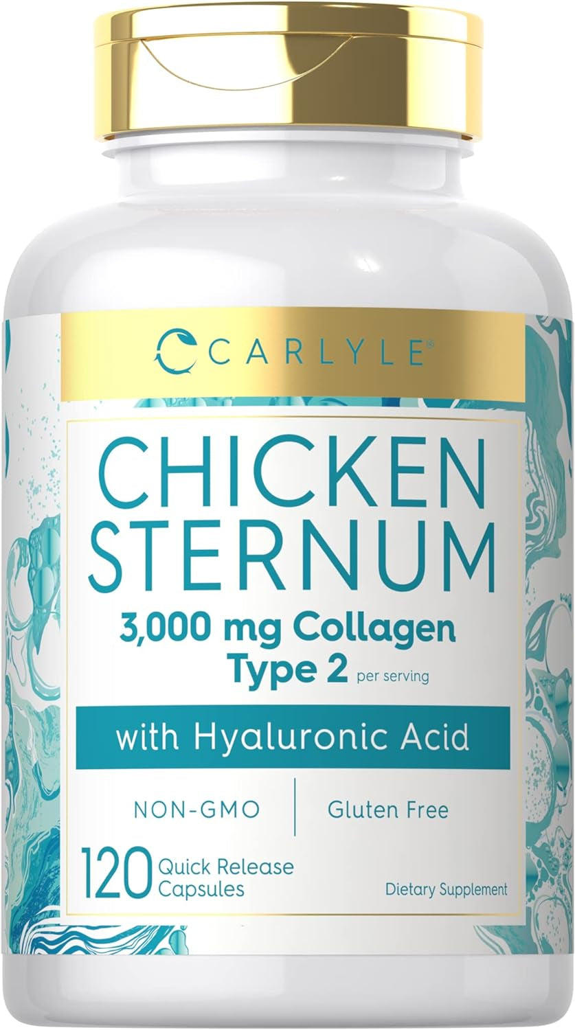 Chicken Sternum Cartilage Collagen | Type II 3000Mg | 120 Capsules | w ...