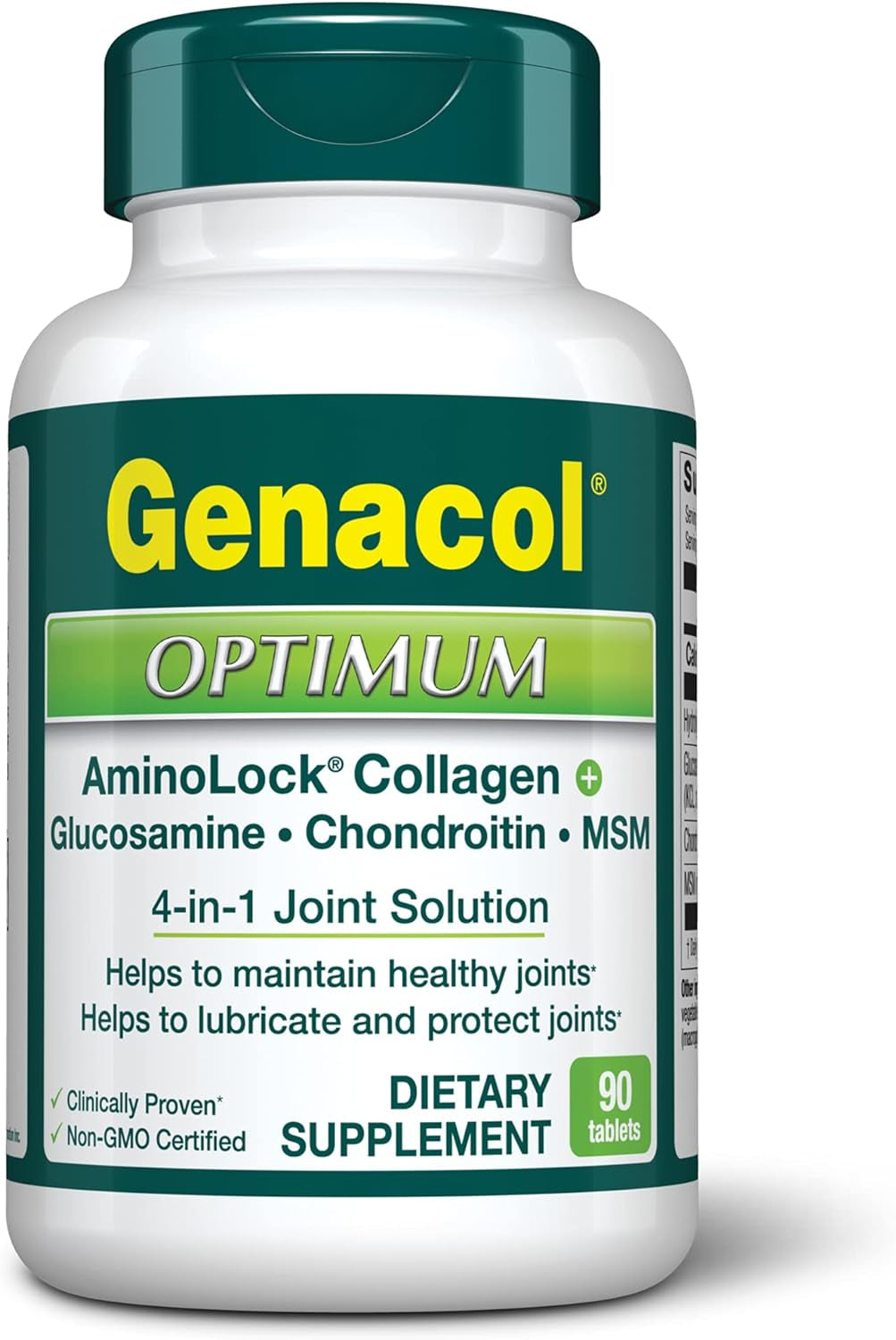 Genacol Glucosamine, Chondroitin & MSM Joint Supplement with Collagen ...
