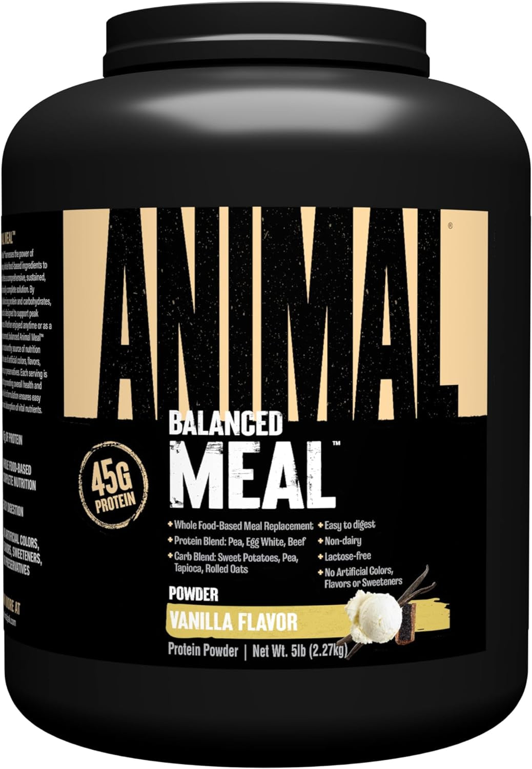Animal Meal - All Natural High Calorie Meal Shake - Egg Whites, Beef P ...