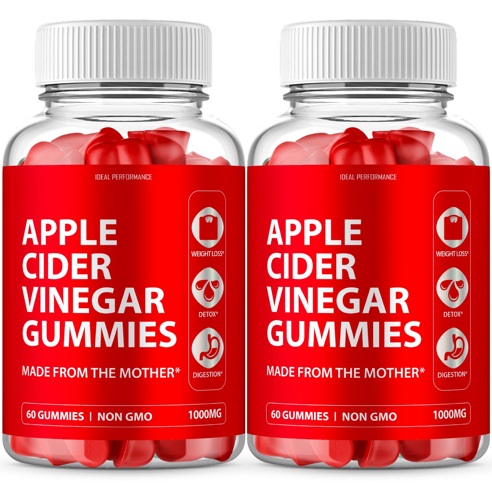 ACV with Mother Apple Cider Vinegar for Digestion (120 Gummies ...