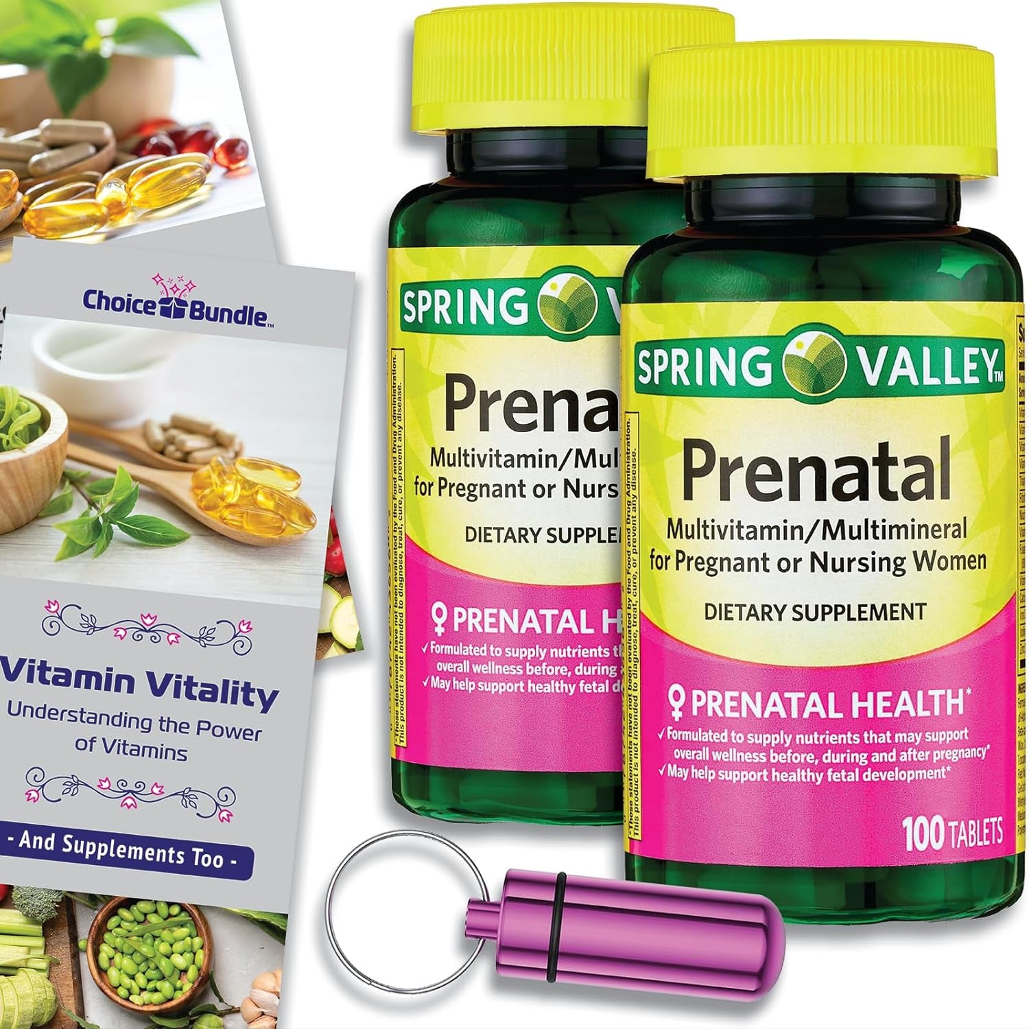 Spring Valley Prenatal Multivitamin Multimineral for Pregnant & Nursin ...