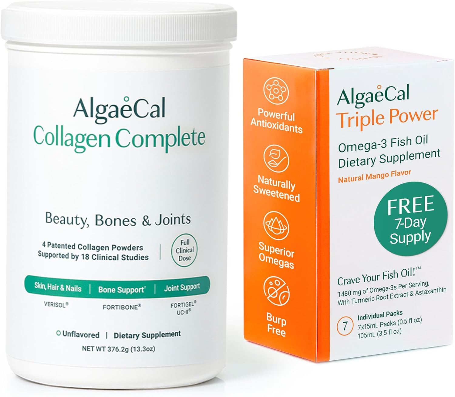 ALGAECAL Hydrolyzed Collagen Complete - Anti-Aging Collagen Powder wit ...