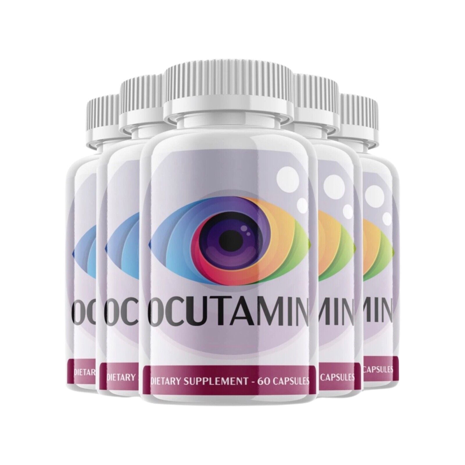 5-Pack Ocutamin Vision Supplement, Supports Healthy Vision and Eyes- 3 ...