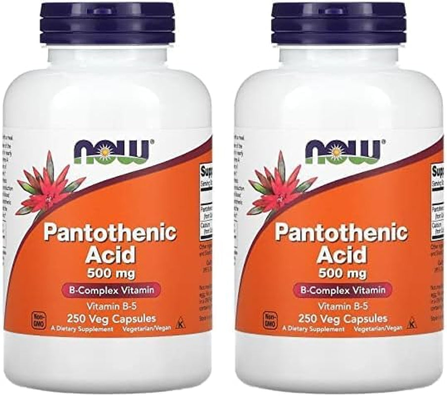 Now Supplements, Pantothenic Acid (Vitamin B-5) 500 Mg, B-Complex Vita ...