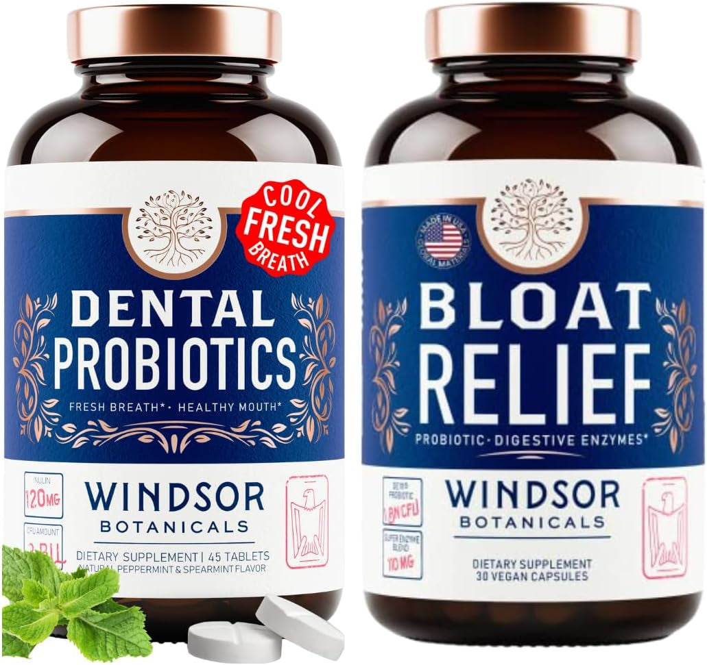 Dental Probiotics for Teeth and Gums and Bloat Relief Probiotic - Enha ...