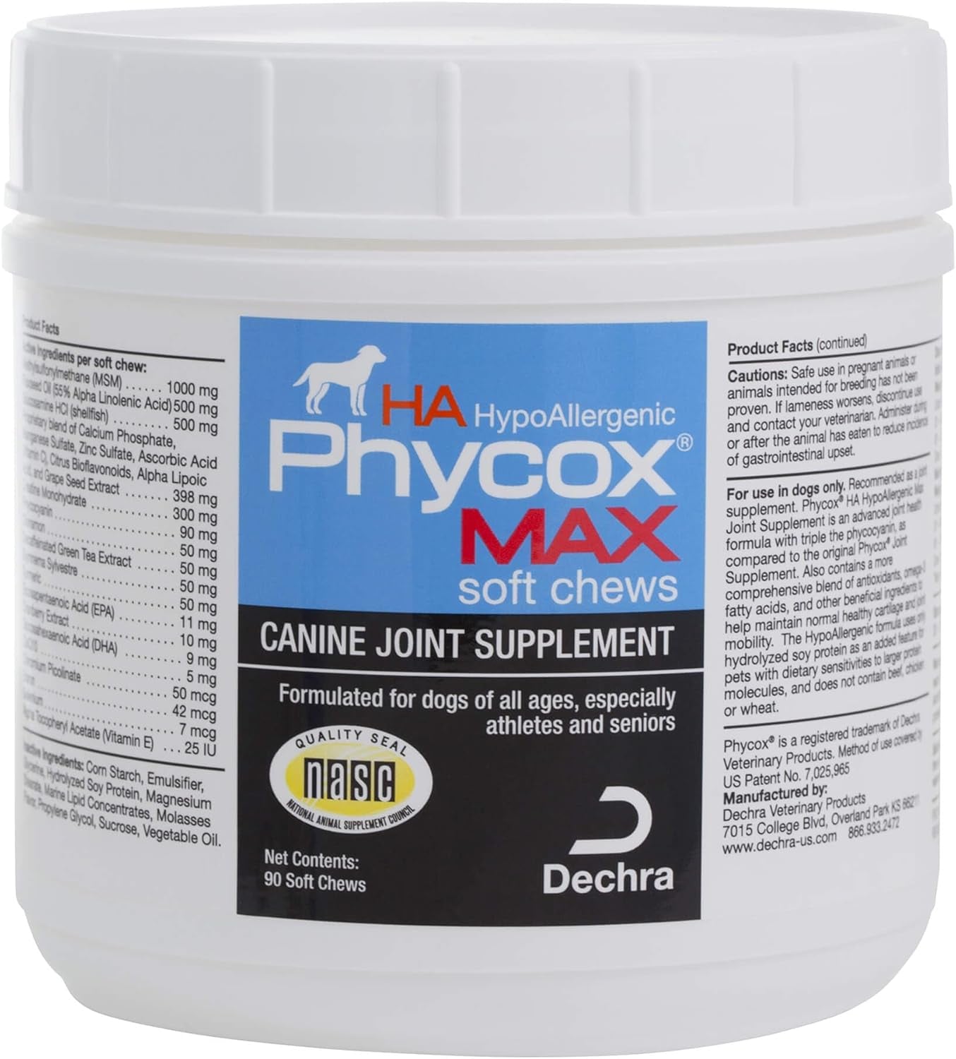 Phycox® HA Hypoallergenic MAX Joint Supplement Soft Chews, 90 Count ...