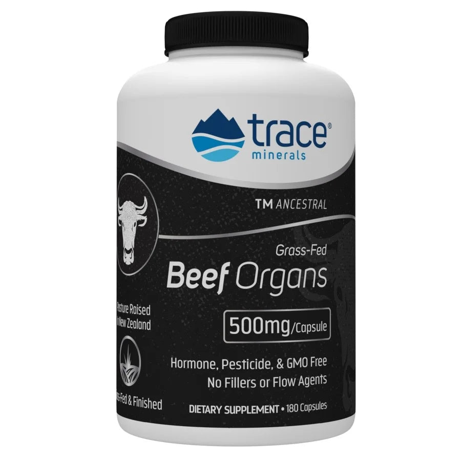 Ancestral Beef Organ Capsules Supplement, Pasture Raised, Grass Fed ...