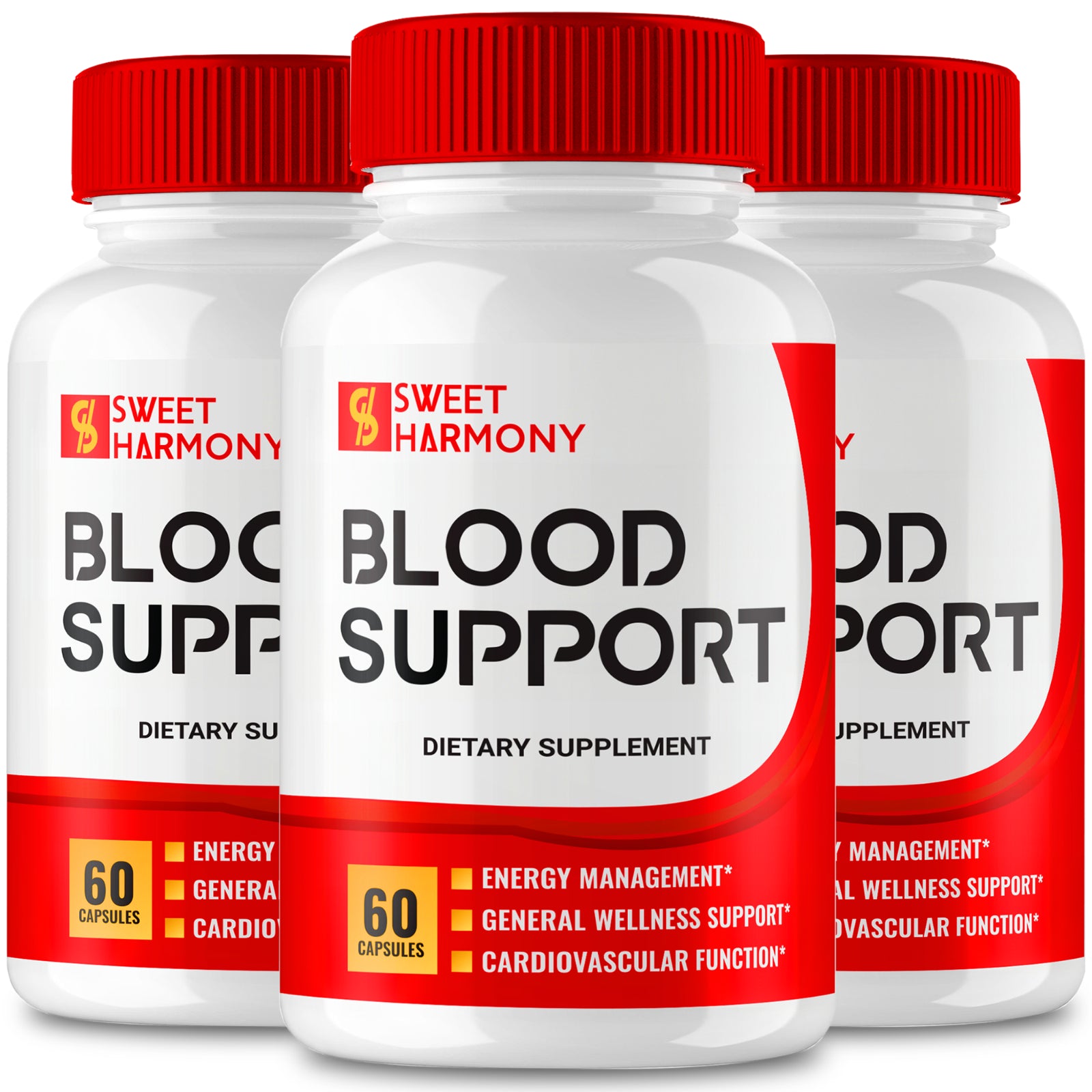 (3 Pack) Sweet Harmony Capsules, Blood Formula Support Capsules (180 C ...