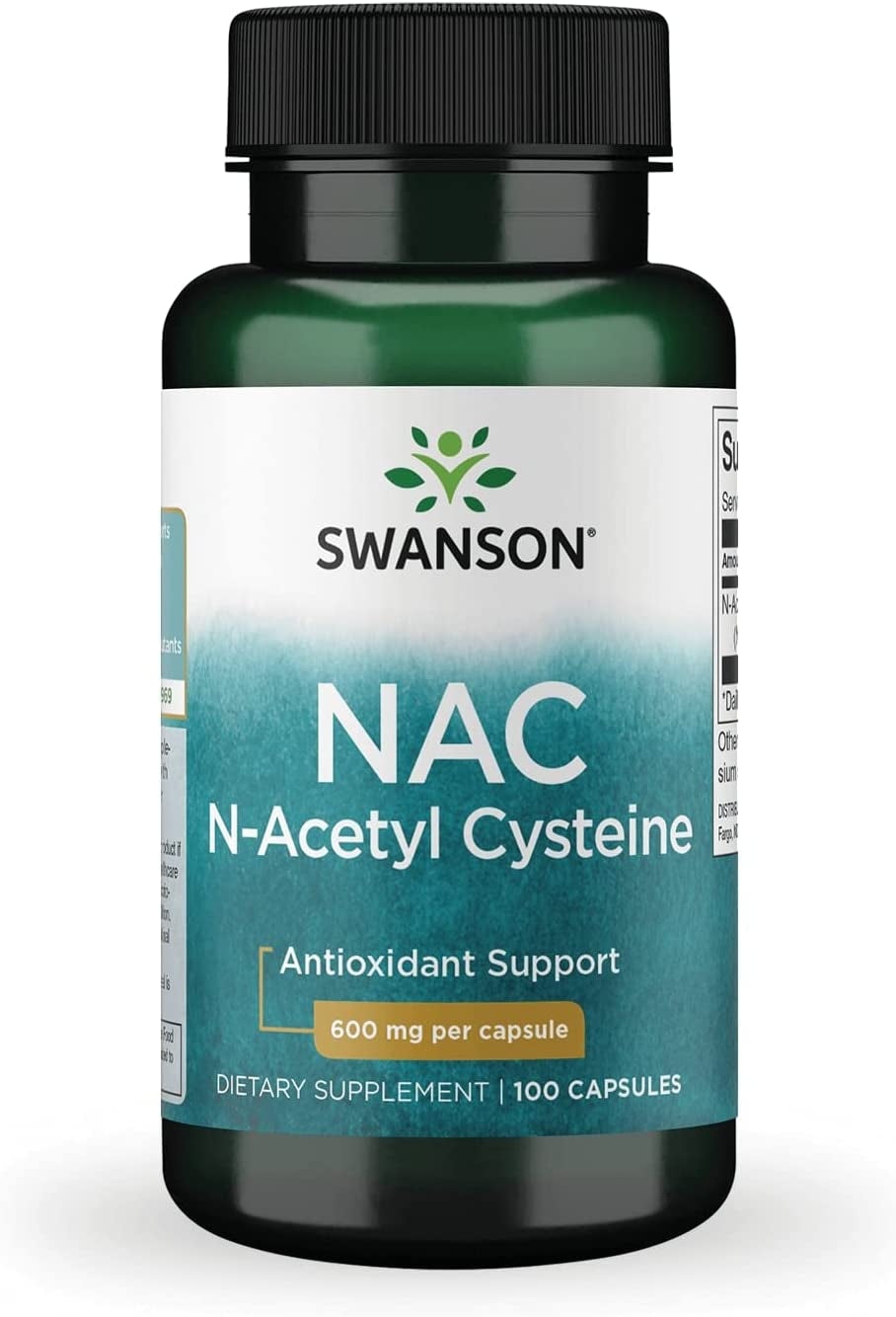 Swanson Premium Brand NAC N-Acetyl Cysteine - 600 Mg, 100 Capsules - A ...