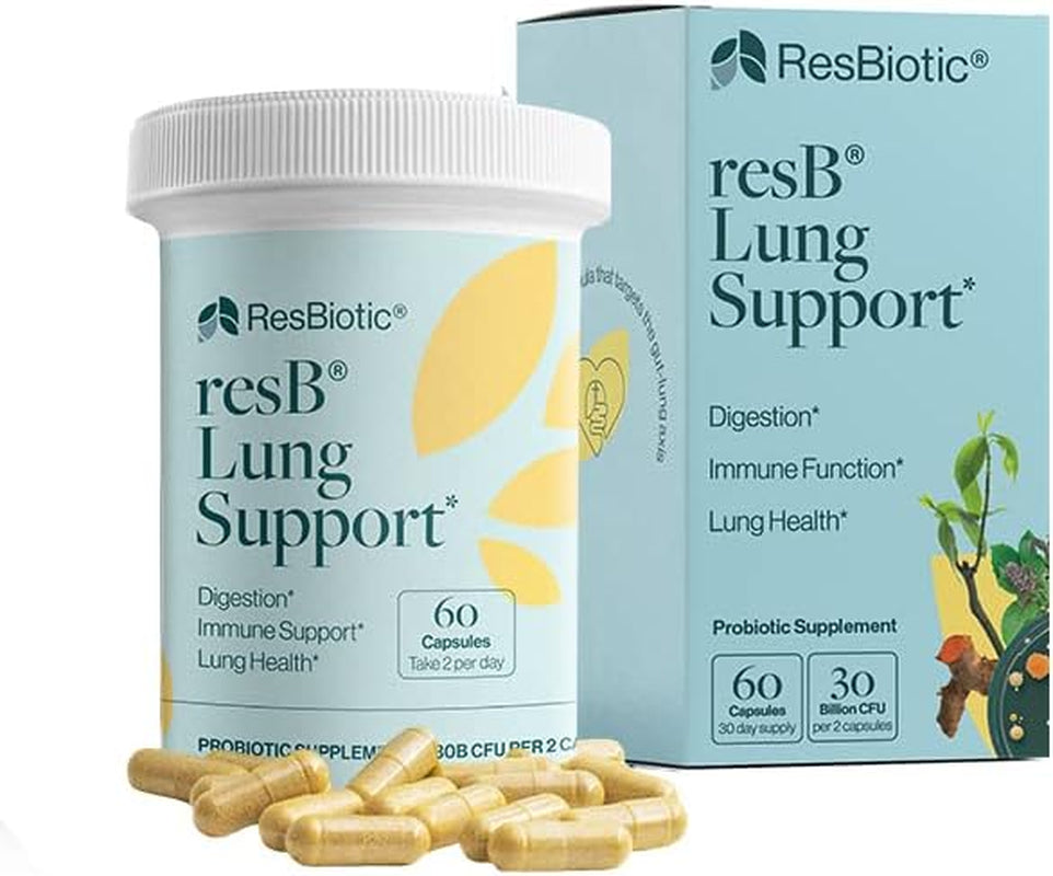 Resb® Lung Support Supplement Dr Formulated Probiotics, Turmeric & Hol ...