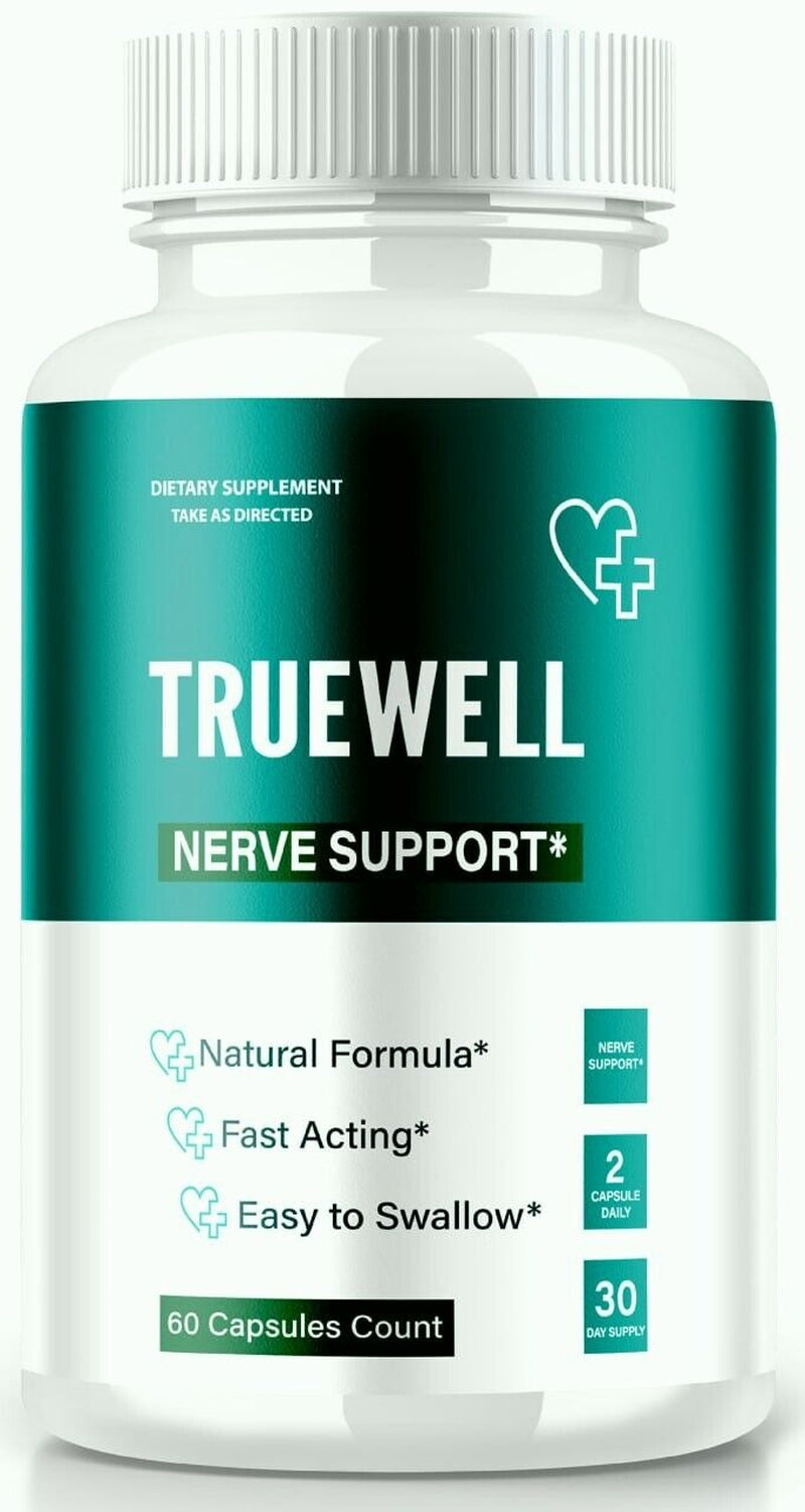 Truewell Nerve Health Pills for Cognitive Wellness & Nerve Functions 6 ...