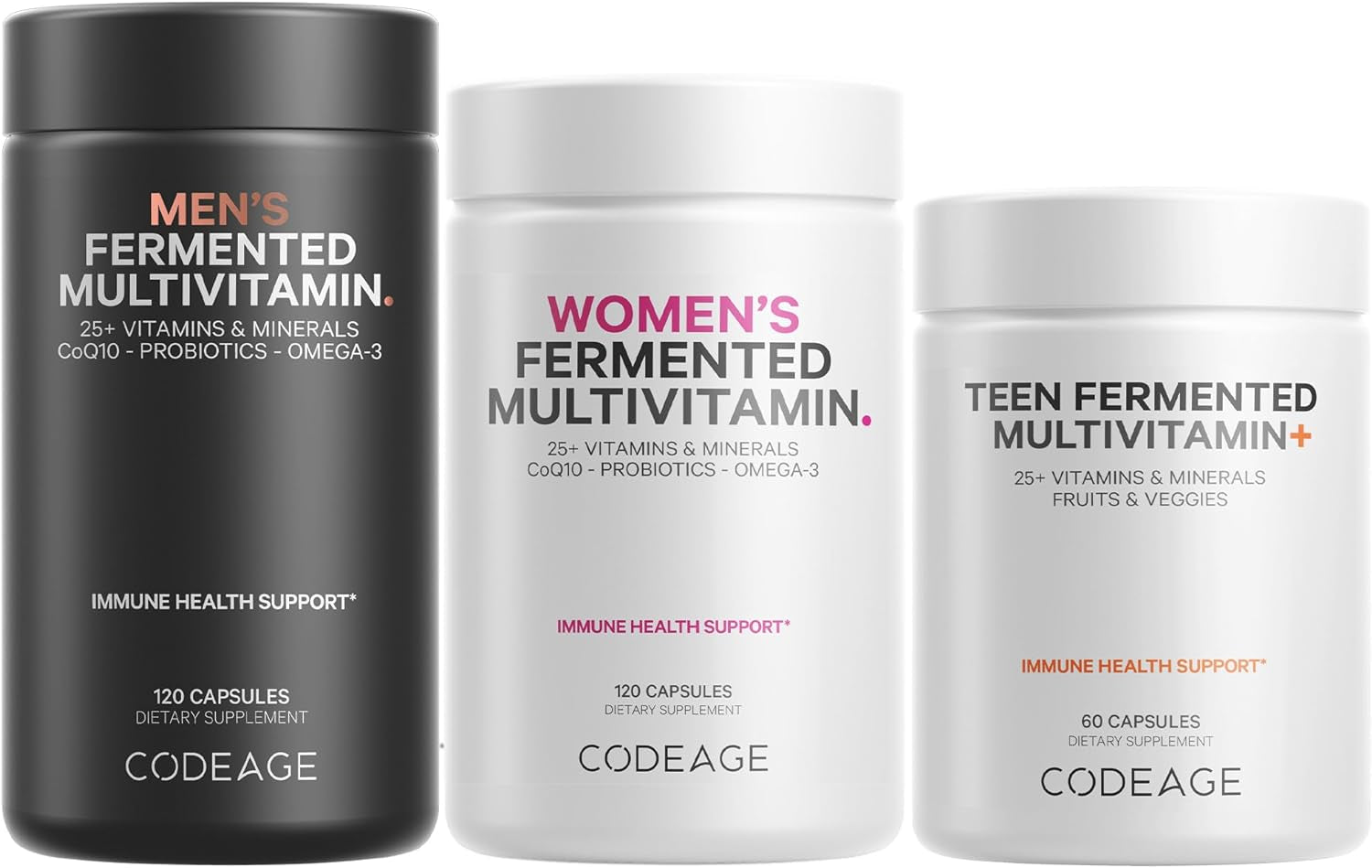 Multivitamins & Minerals Family Bundle - Multivitamin for Teens + Mult ...