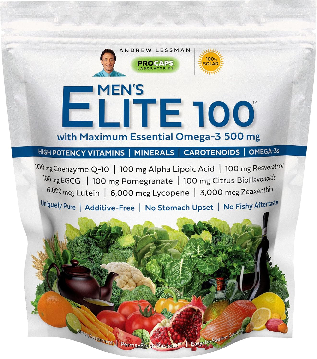 ANDREW LESSMAN Multivitamin - Men'S Elite-100 with Maximum Essential O ...