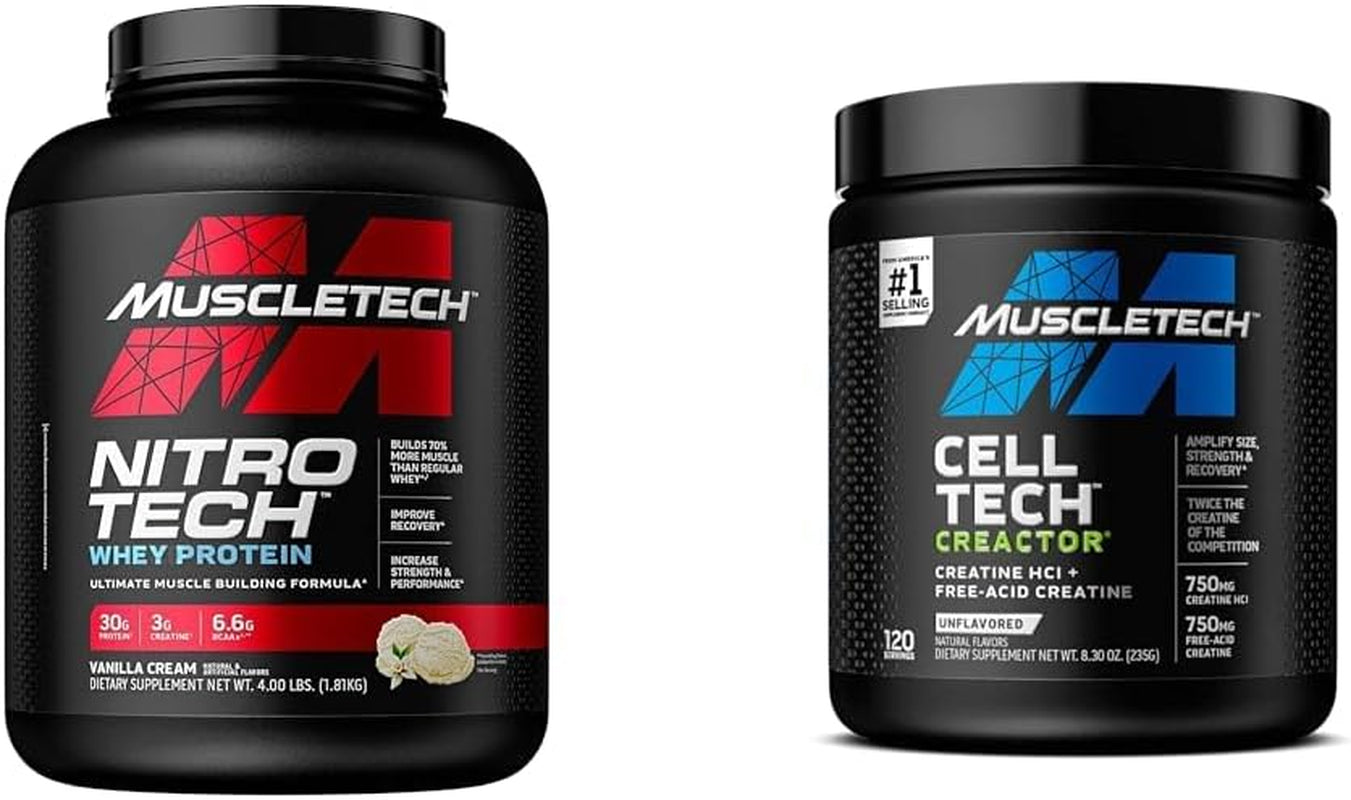 Muscletech Whey Protein Powder Nitro-Tech | Isolate & Peptides & Cell ...