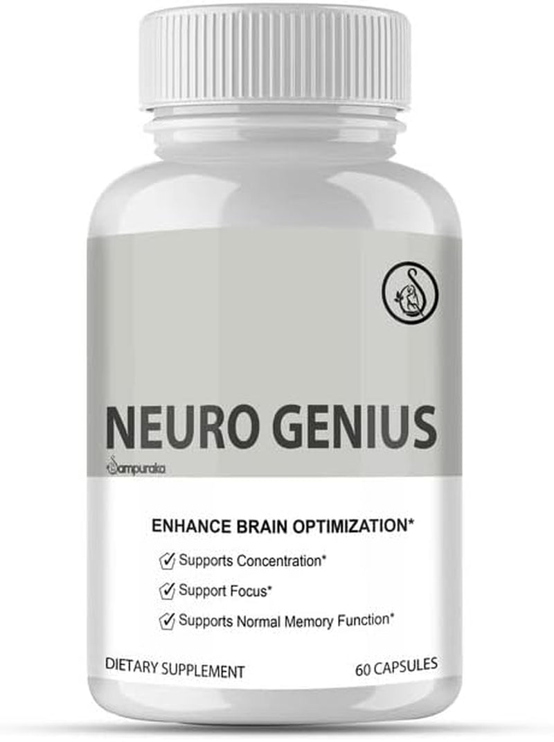 Neuro Genius Advanced Cognitive Support Supplement to Uplock Brain Pot ...