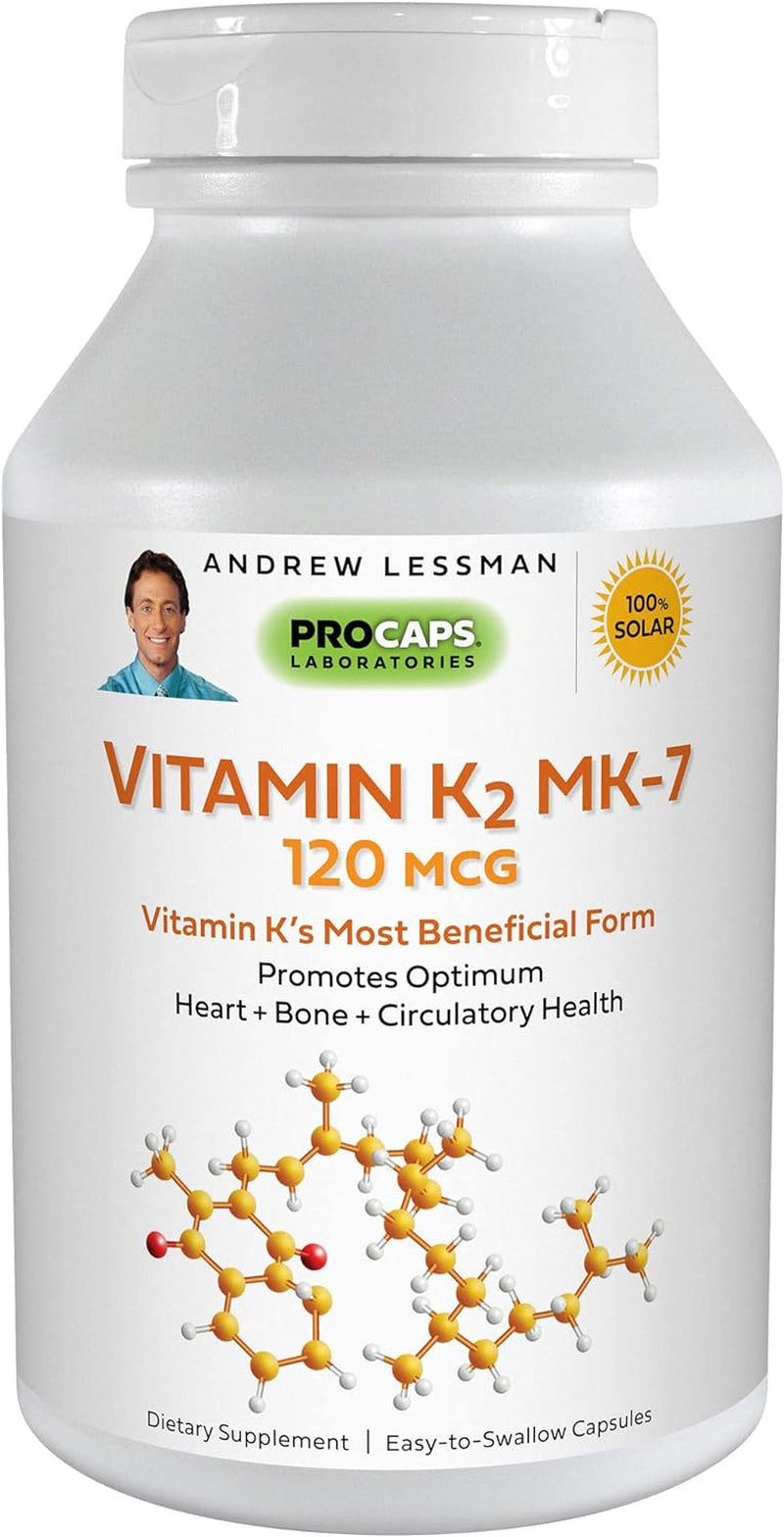 Vitamin K2 MK7 120 Mcg 60 Softgels – Essential for Healthy Calcium Uti ...