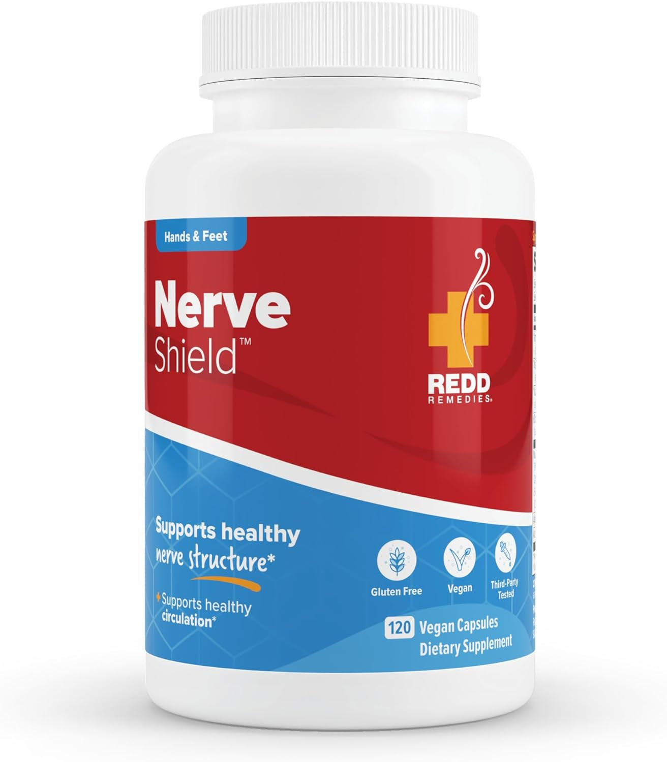 Redd Remedies, Nerve Shield, Supports Healthy Nerve Structure, 120 Tab ...