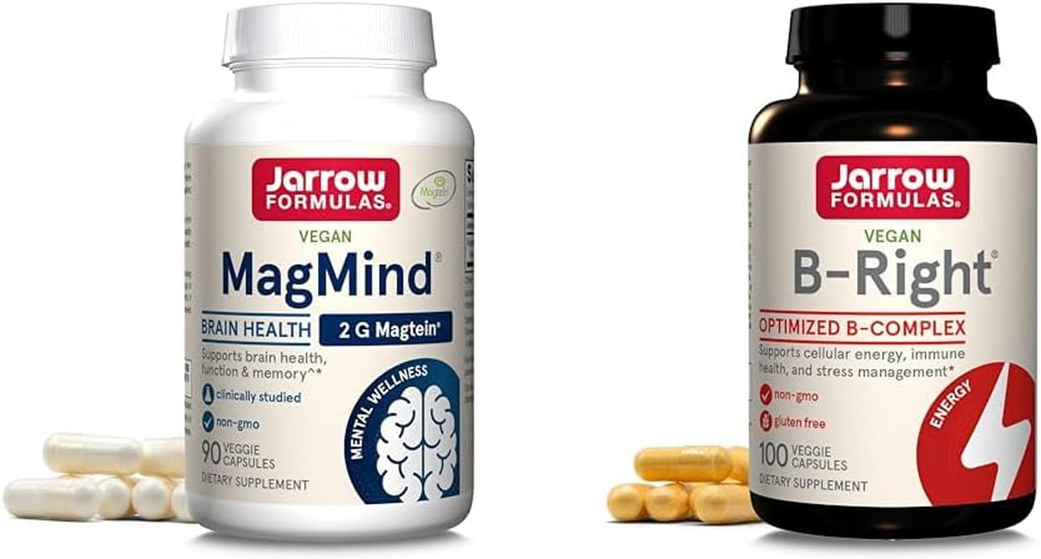 Jarrow Formulas Magmind Brain Health Capsules and B-Right B-Complex Ca ...