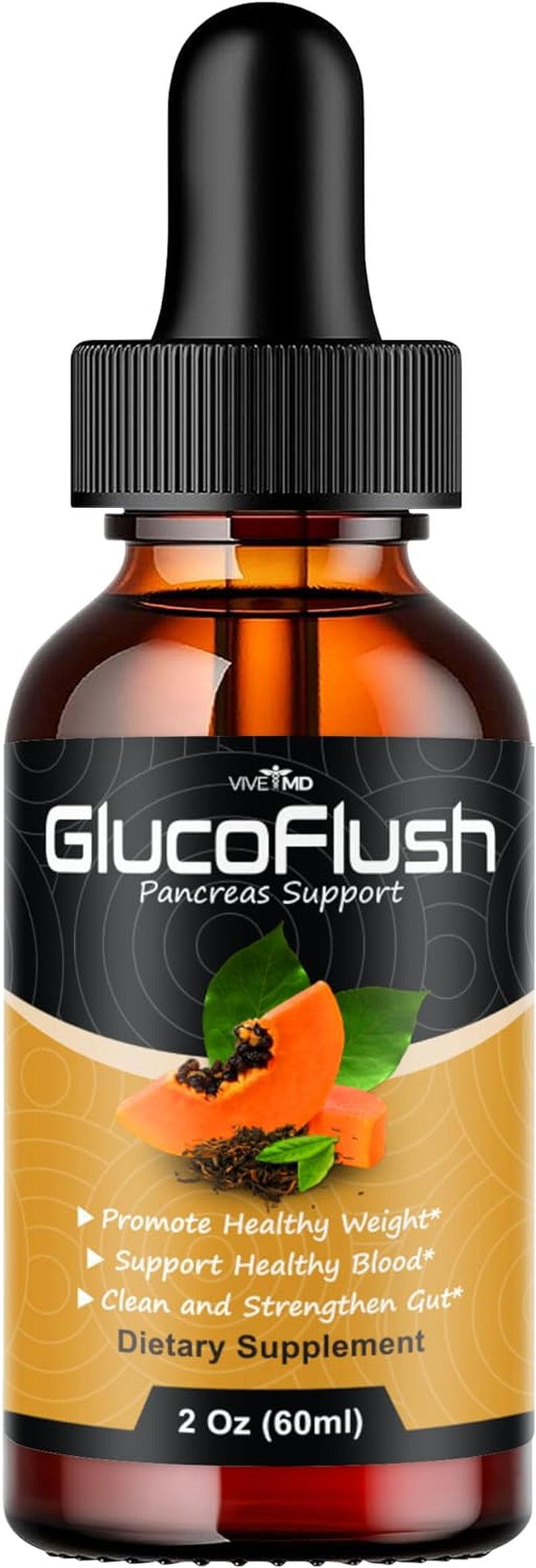 Glucoflush Liquid Drops, Glucoflush Healthy Blood Support Formula Supp ...