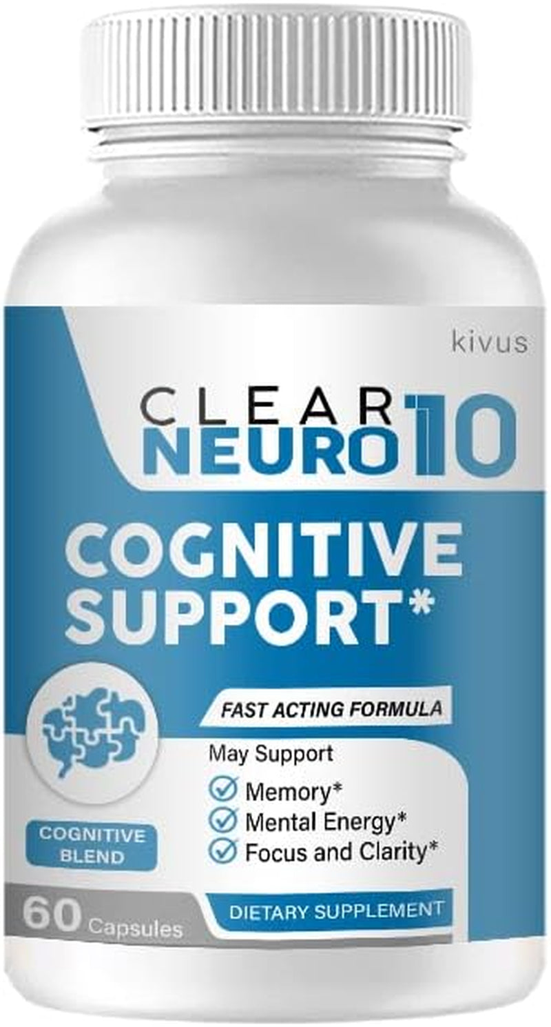 Clear Neuro10 - Clear Neuro 10 Cognitive Support (Single, 60 Capsules ...