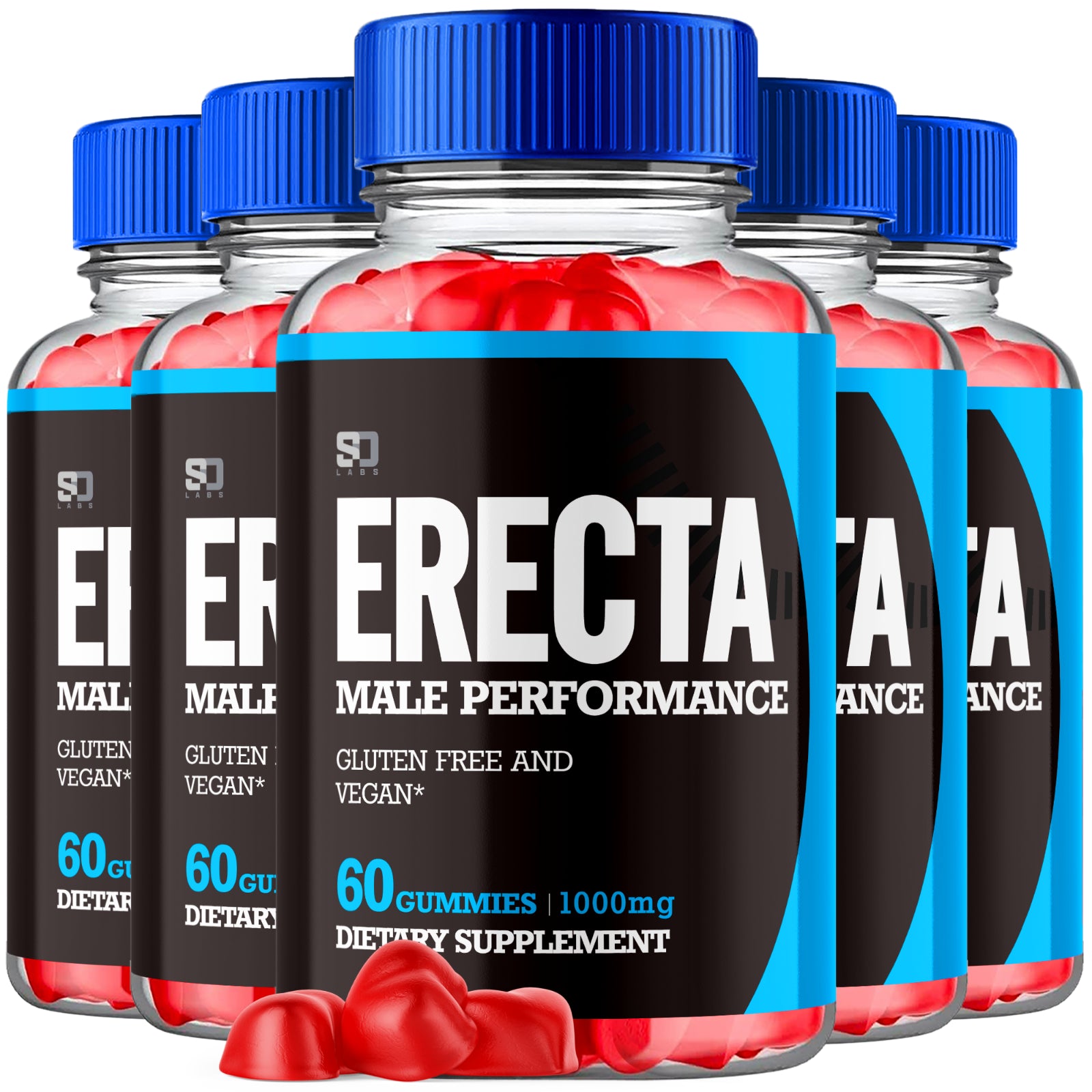 Erecta Gummies Supports Male Performance, Energy and Wellness (5 Pack ...