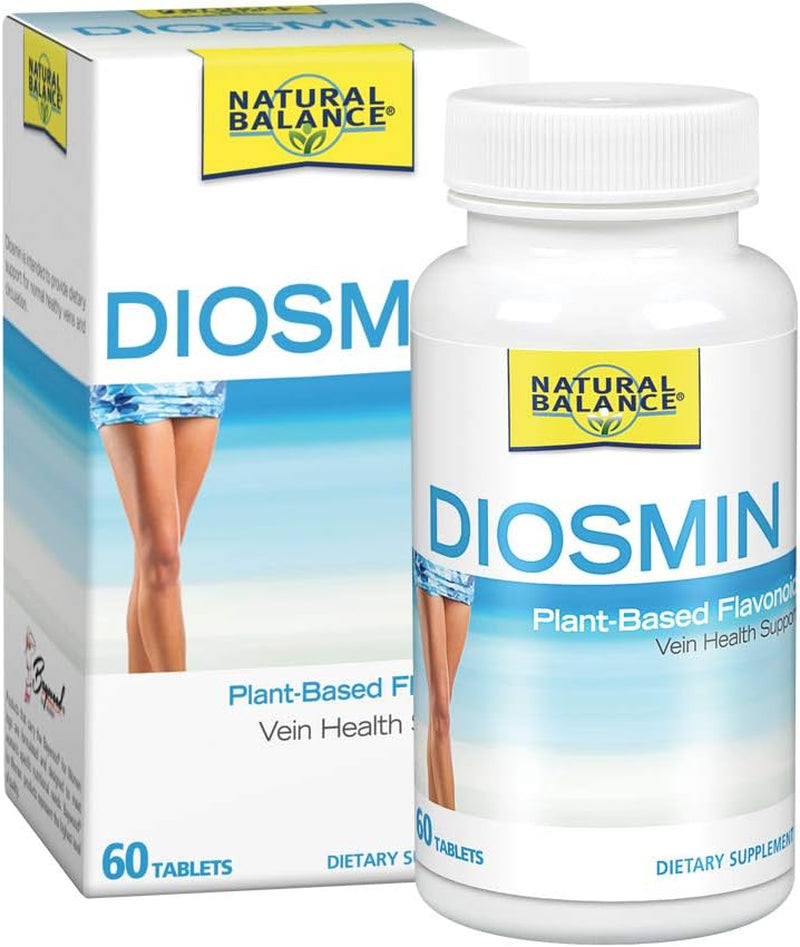 Natural Balance Diosmin 500 Mg | Blood Circulation & Vein Health Suppl ...