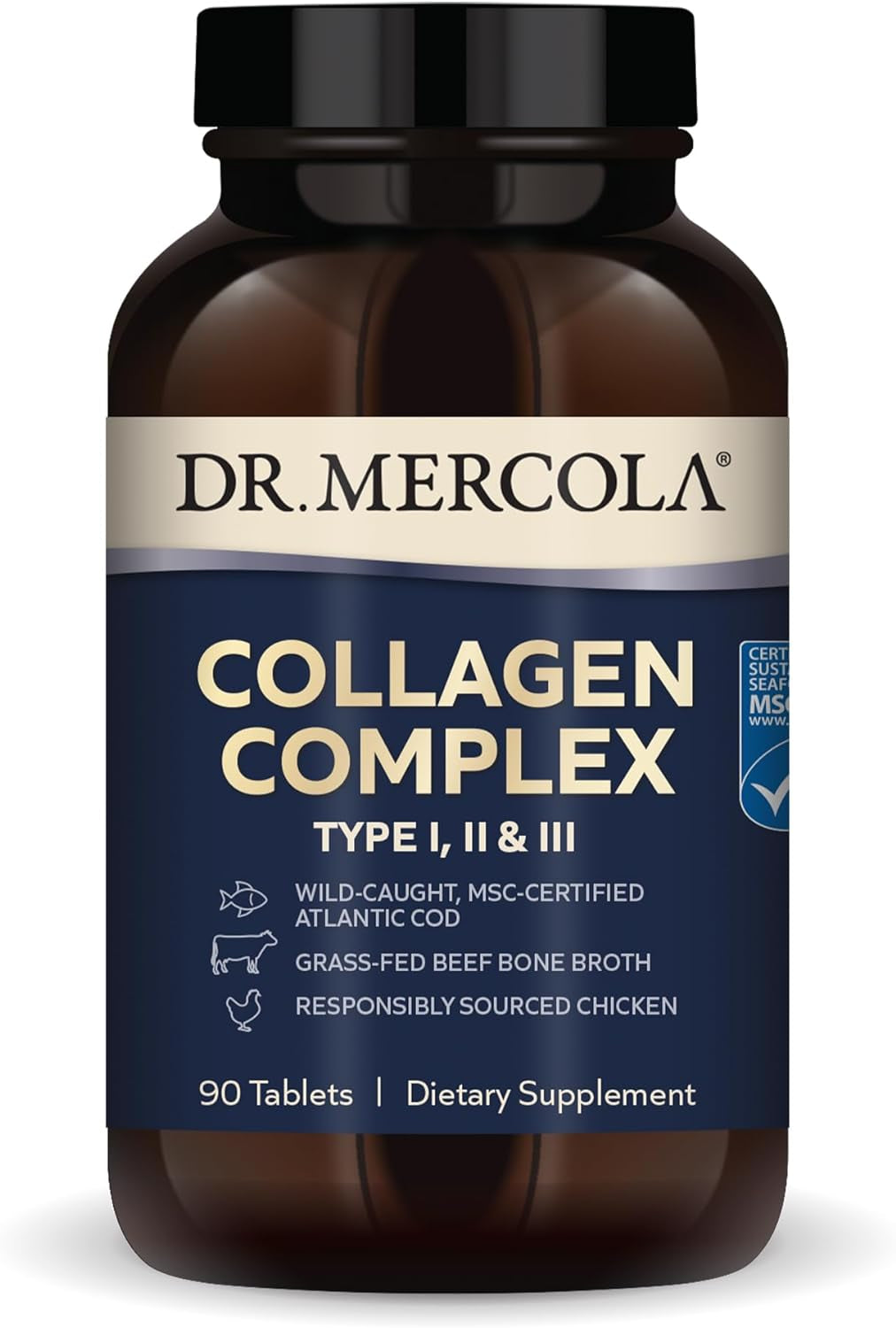 Collagen Complex Tablets, 30 Servings (90 Tablets), Dietary Supplement ...