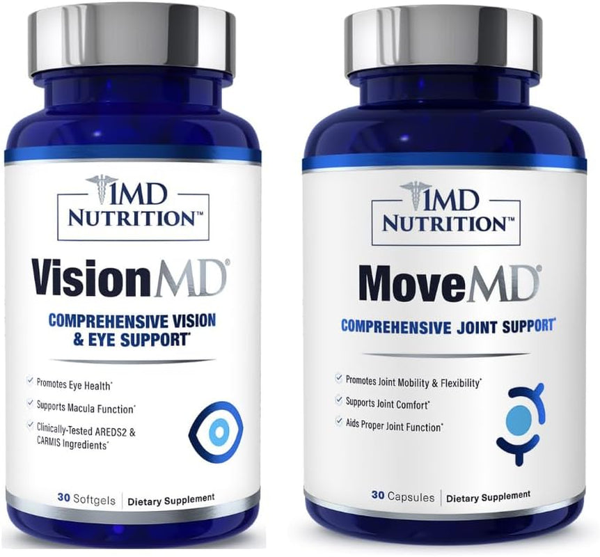 1MD Nutrition Movemd & Visionmd Joint Support & Eye Care - Collagen, H ...