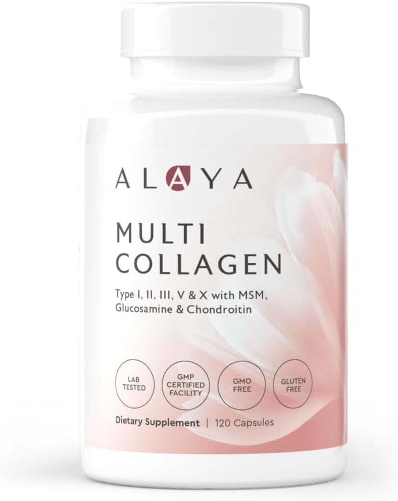 Hydrolyzed Multi Collagen Peptides Protein Capsules - Type I, II, III ...