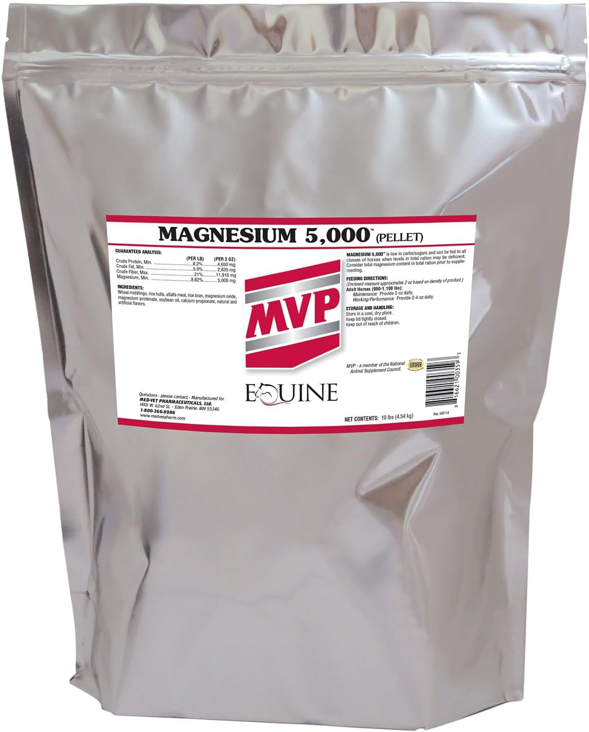 MVP Magnesium 5,000 (10Lb) Calming/Metabolism/Muscle Function Support ...