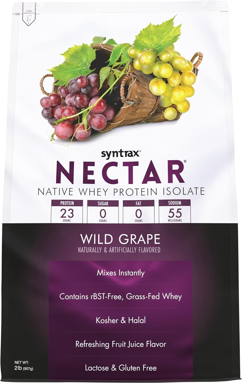 Syntrax Nutrition Nectar, 100% Whey Isolate Protein Powder, Refreshing ...