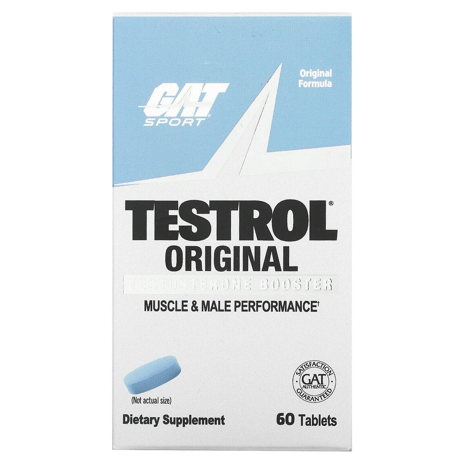 GAT Testrol Original Testosterone Booster 60 Tablets All-Natural ...